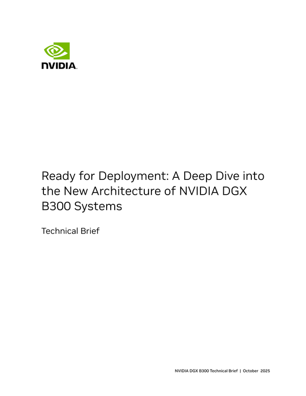 NVIDIA DGX B300 Technical Brief