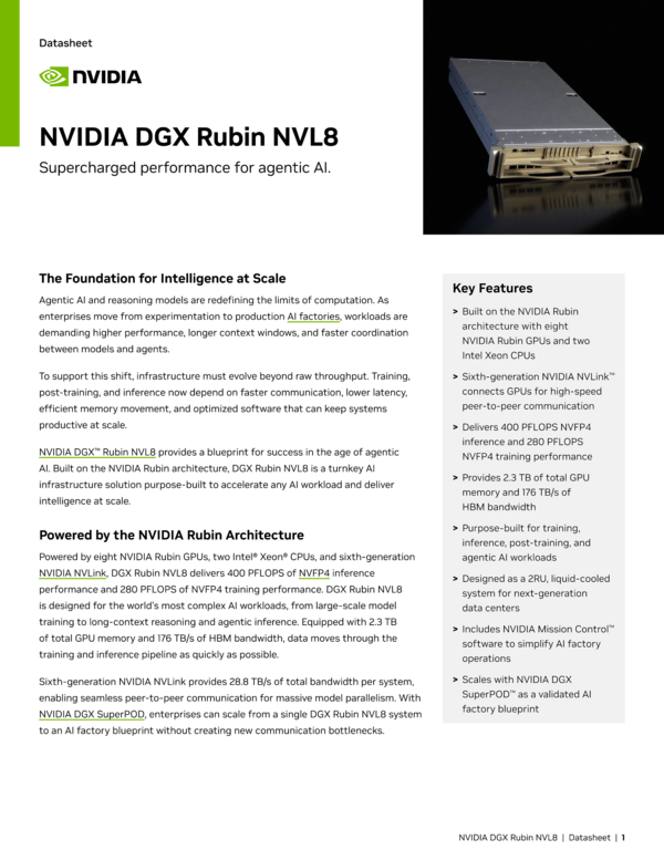 NVIDIA DGX GB300 Datasheet